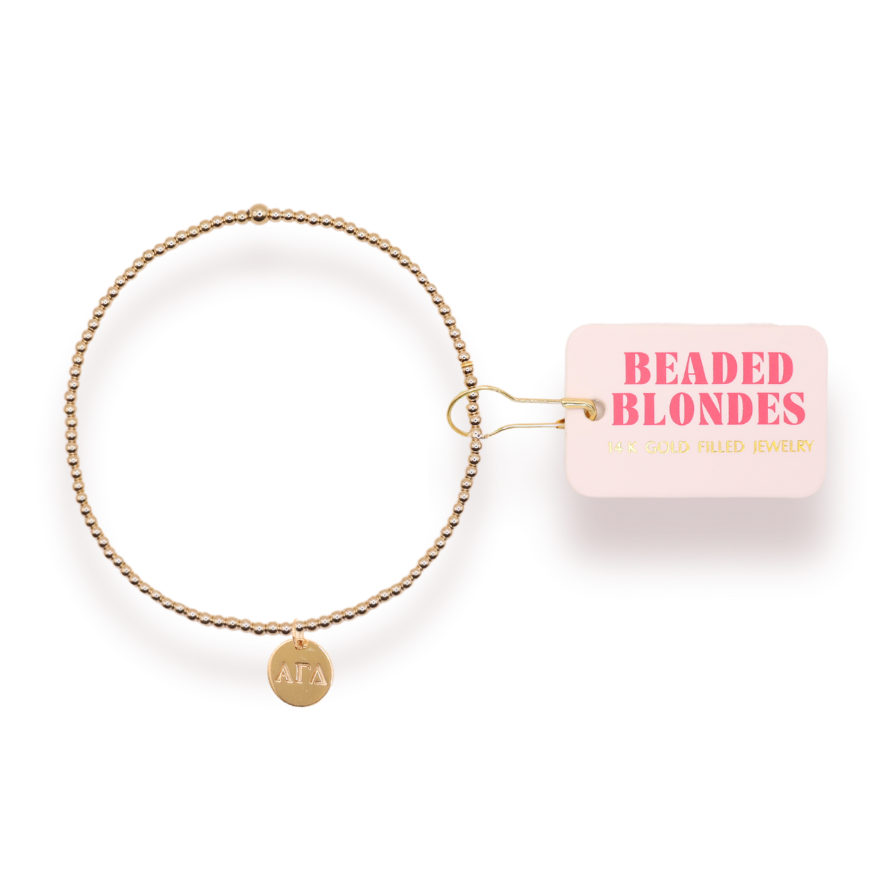 Alpha Gamma Delta Charm Bracelet – Beaded Blondes